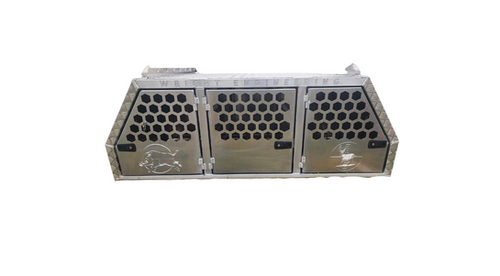 3 Bay Dog Box for flatdeck - Fully Lockable | Wright Engineering