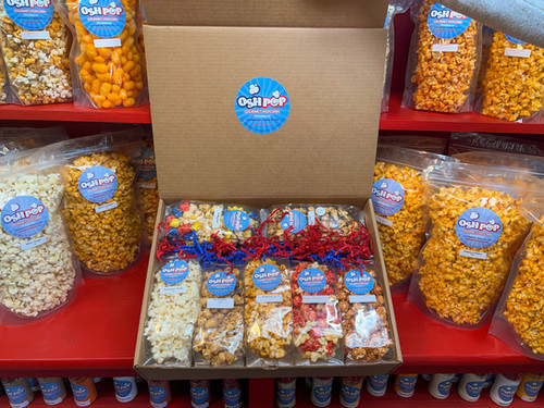Gourmet Popcorn Ultimate Sampler Box | OshPopGourmetPopcorn
