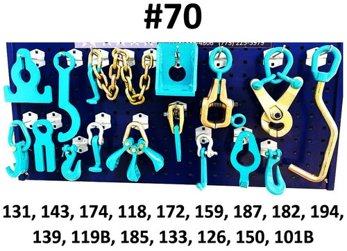 SET#70 - 16 PIECE HEAVY DUTY AUTO BODY FRAME MACHINE CLAMPS SET ...