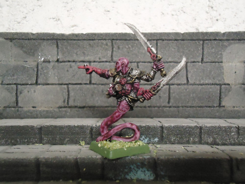 chaos slaanesh realms of chaos champion snake tail metal painted ...