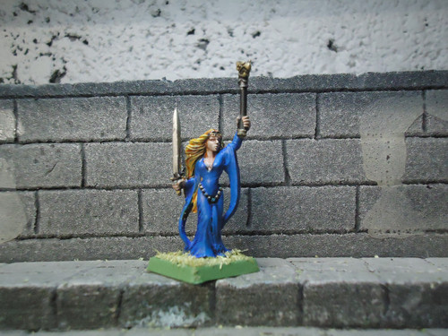 warhammer fantasy bretonnian damsel on foot/sorceress metal painted ...