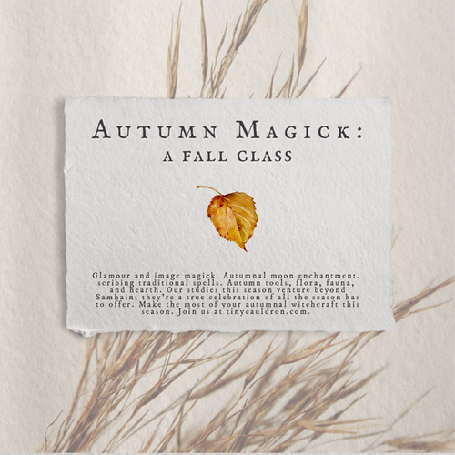 Fall Magick: An Eight-Session Autumnal Course | The Tiny Cauldron