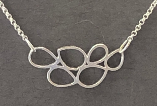 Abstract Sterling Silver Charm Necklace | jewelry