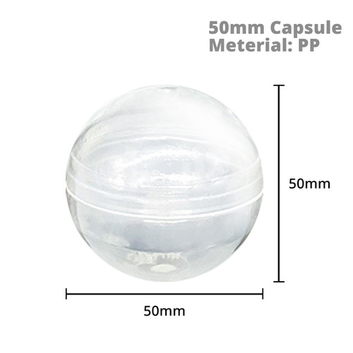 50mm Capsule clear color (100pcs/bag) | Kenisy Toys Store