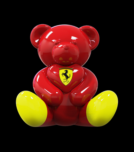 Gacko Bear Love pop art Ferrari | GACKOART
