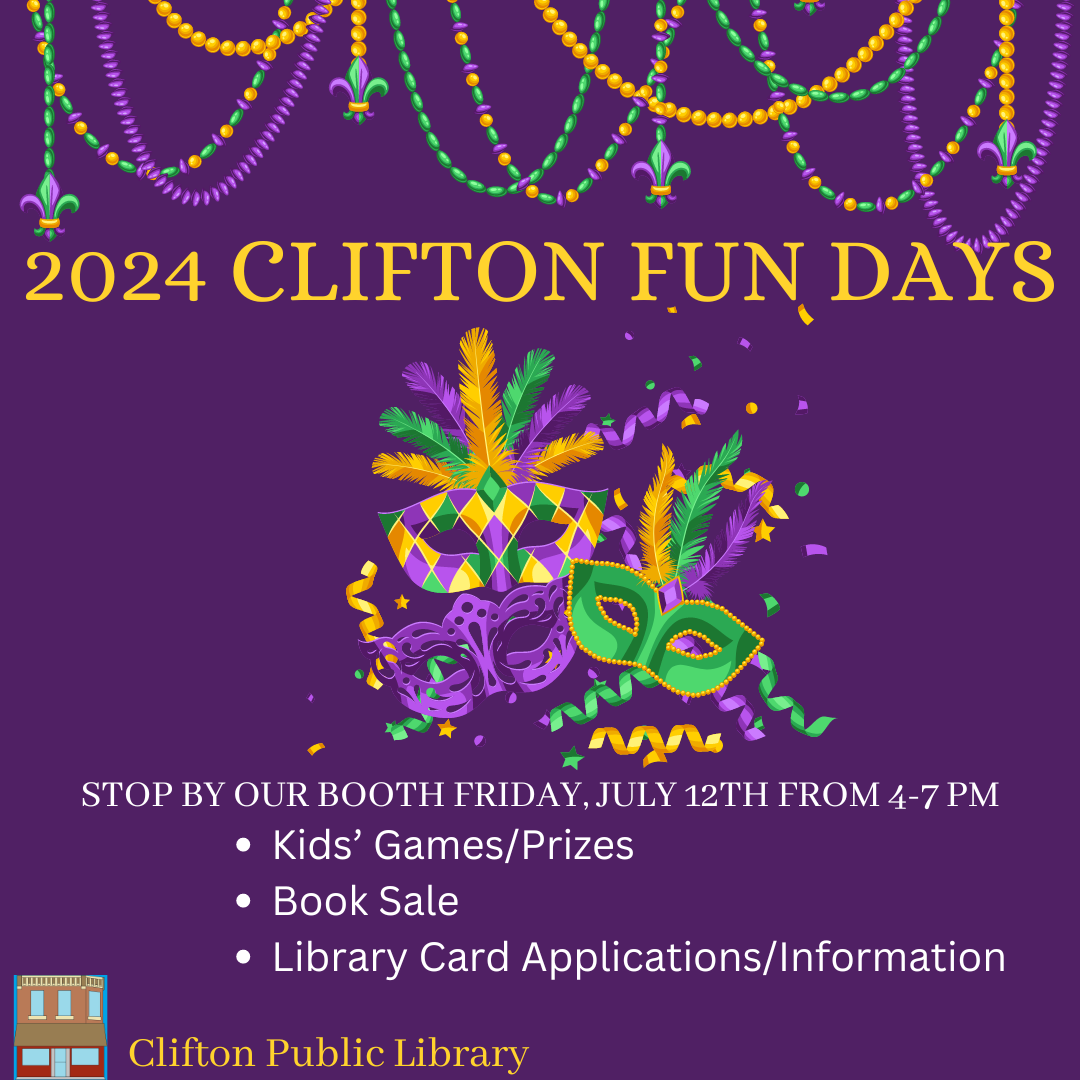 Clifton Public Library Fun Days Booth | Clifton Library