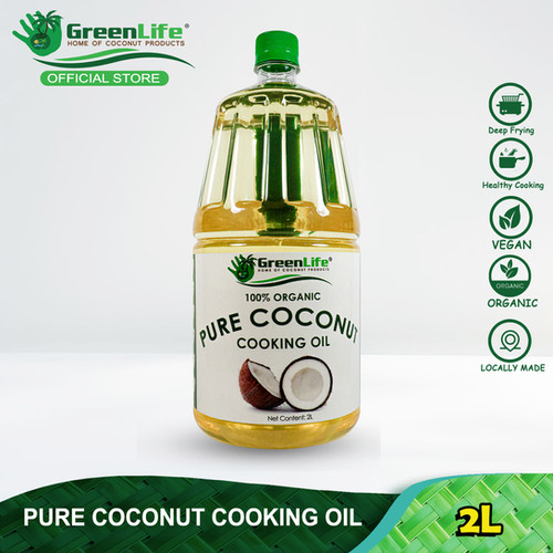 Organic Pure Coconut Cooking Oil 2000ml | GreenlifeCocoPH