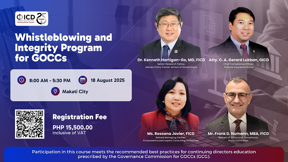 Whistleblowing and Integrity Program | icdph