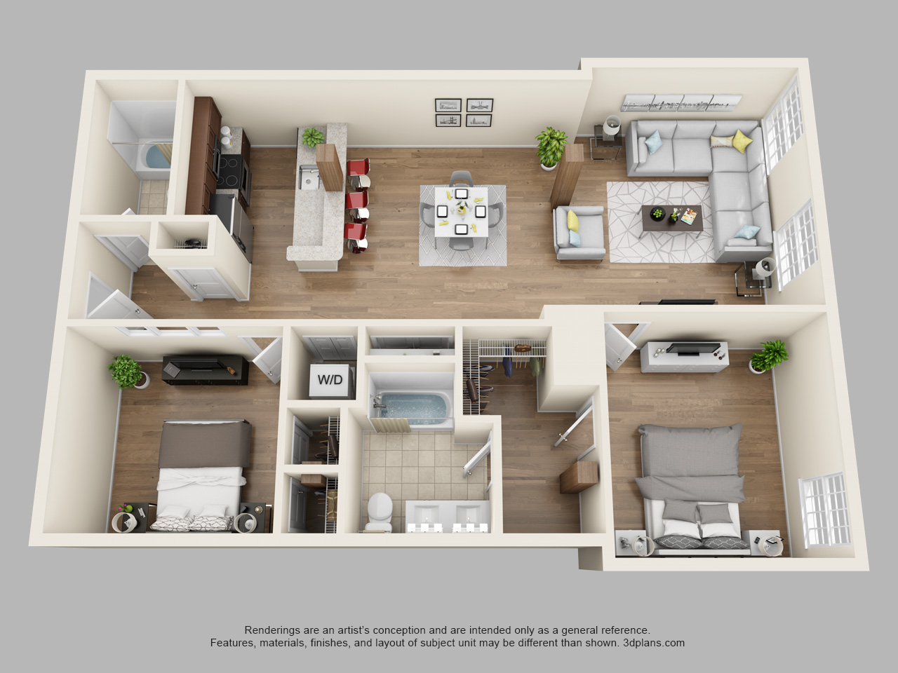 2 Bedroom 2 Bath | thetilleylofts