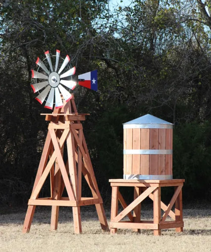 6 Foot Texas Lonestar Garden Water Tower