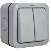 Hamilton Elemento 2 Gang IP66 Switch | Business Lighting