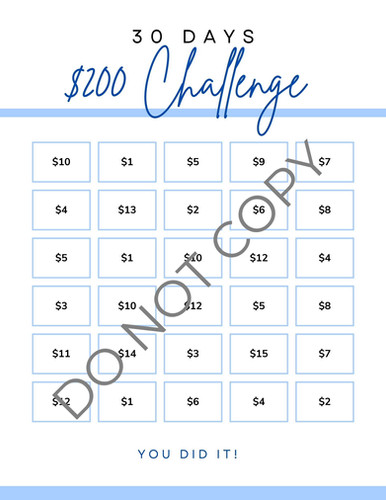 Save $200 in 30 Days Challenge | Family Focused Mom