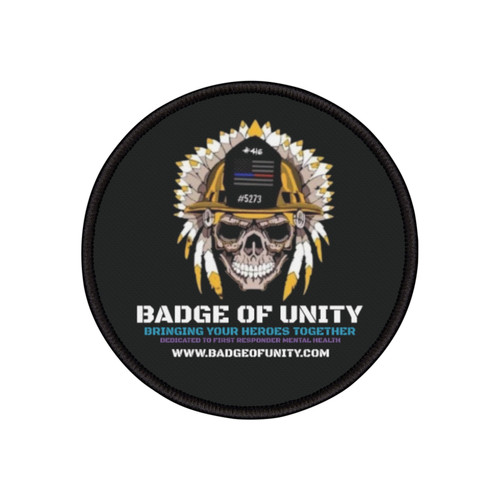 Badge of Unity Skull Iron-On Patches | Badge Of Unity