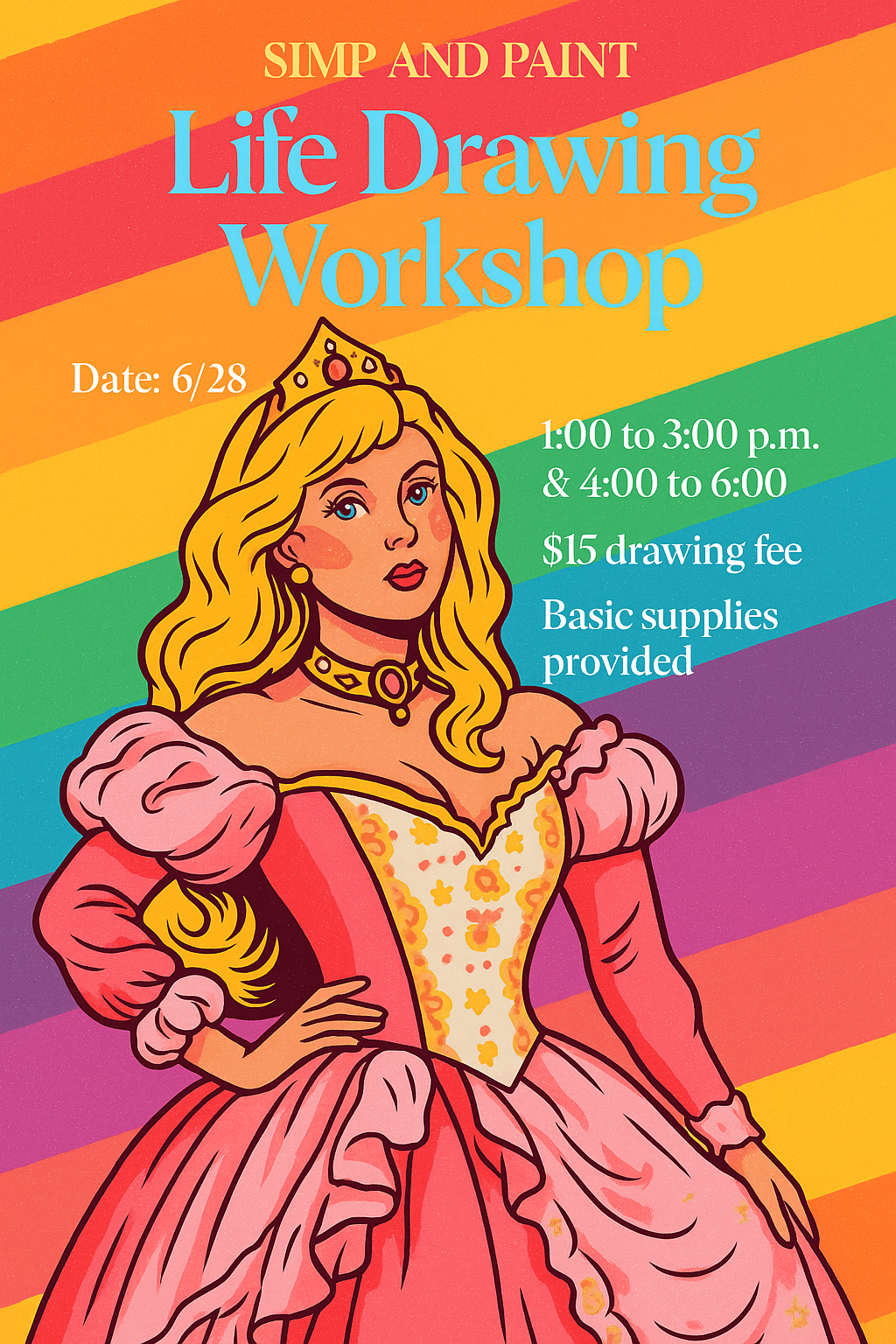 Simp & Paint Life Drawing Event | SpookyEasy Lounge