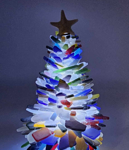 7" Tumbled Sea Glass Tree Kit | MK Glass Designs