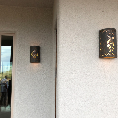 Custom Cut Lighting | Outdoor Wall Sconces | New Mexico, USA