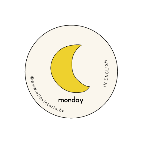 Dagen van de week - Engels | ellaVICTORIA