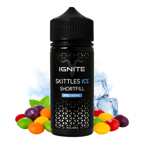 IGNITE JUICE SKITTLES ICE FREEBASE 100ml | bairesvapor