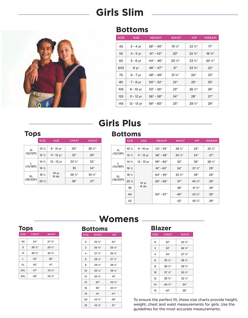 GIRLS UNIFORMS | EXPRESS INK APPAREL