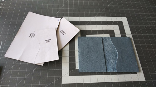 Sky Blue Suede Passport Wallet Pattern Kit | Four Acre Freedom