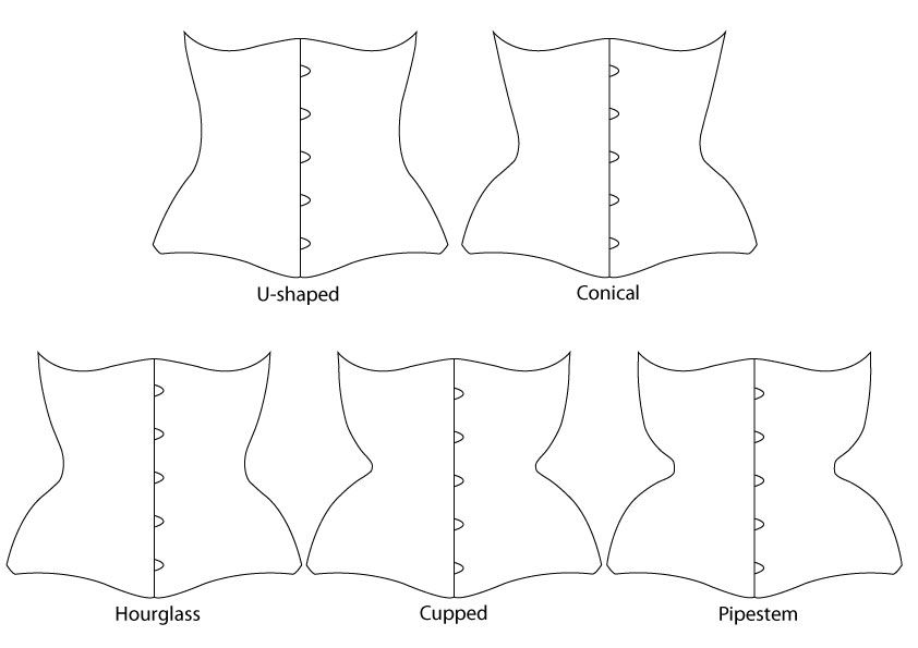 Modern corset styles and silhouettes