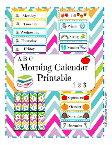 Morning Chart Labels | Beelieve Academy