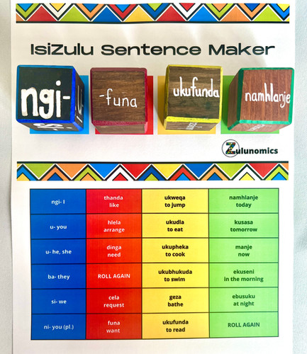 IsiZulu Sentence Maker | Zulunomics