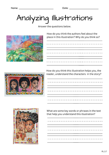 Analyzing Illustrations- 3rd Grade | Sindi Cinderella