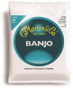 Martin & Co Nickel Wound Light Set of Banjo Strings | Band Room Orlando