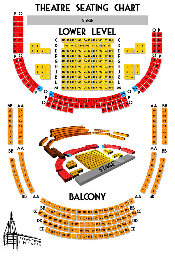 SEATING CHART | Downtown Theatre
