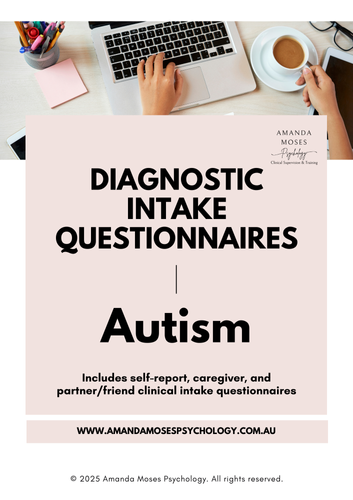 Autism Diagnostic Intake Questionnaire Bundle | AM Psychology