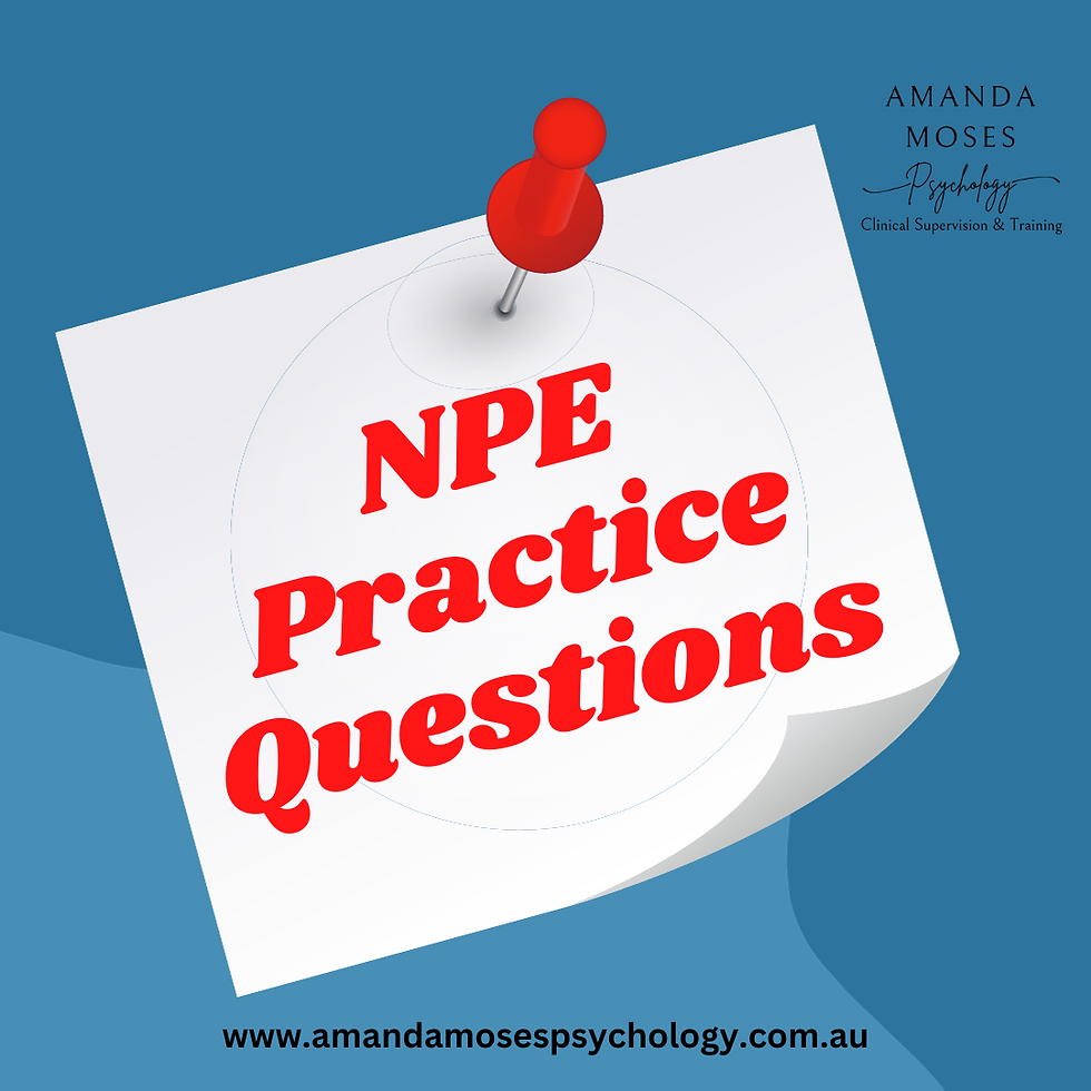 National Psychology Exam Preparation | Amanda Moses Psychology