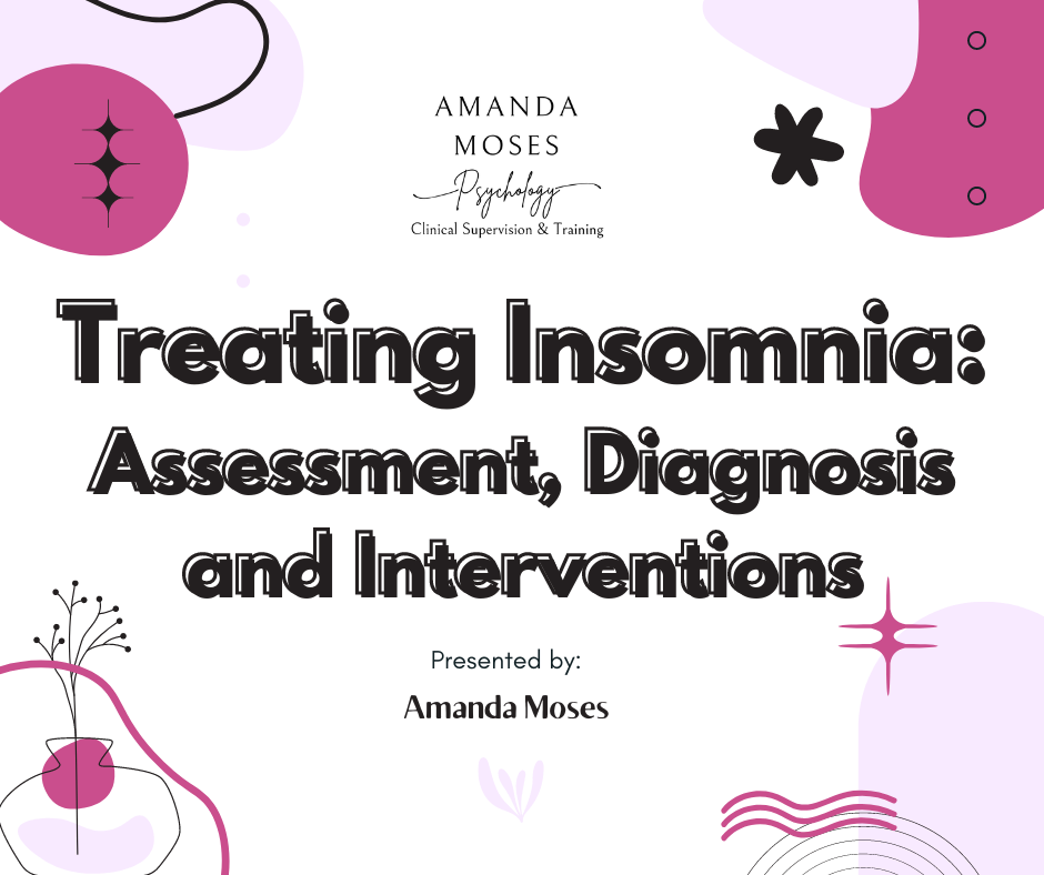 Interventions for Insomnia | AM Psychology