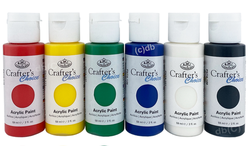 NEW Crafters choice acrylic paints - Primary colours | WoodenULikeThis