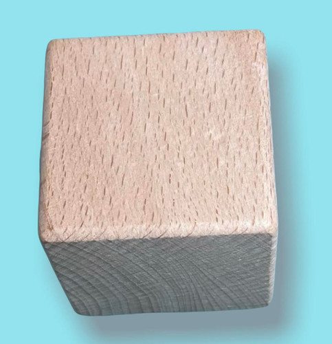 4cm x 4cm Beech cube block EN71-1 | WoodenULikeThis