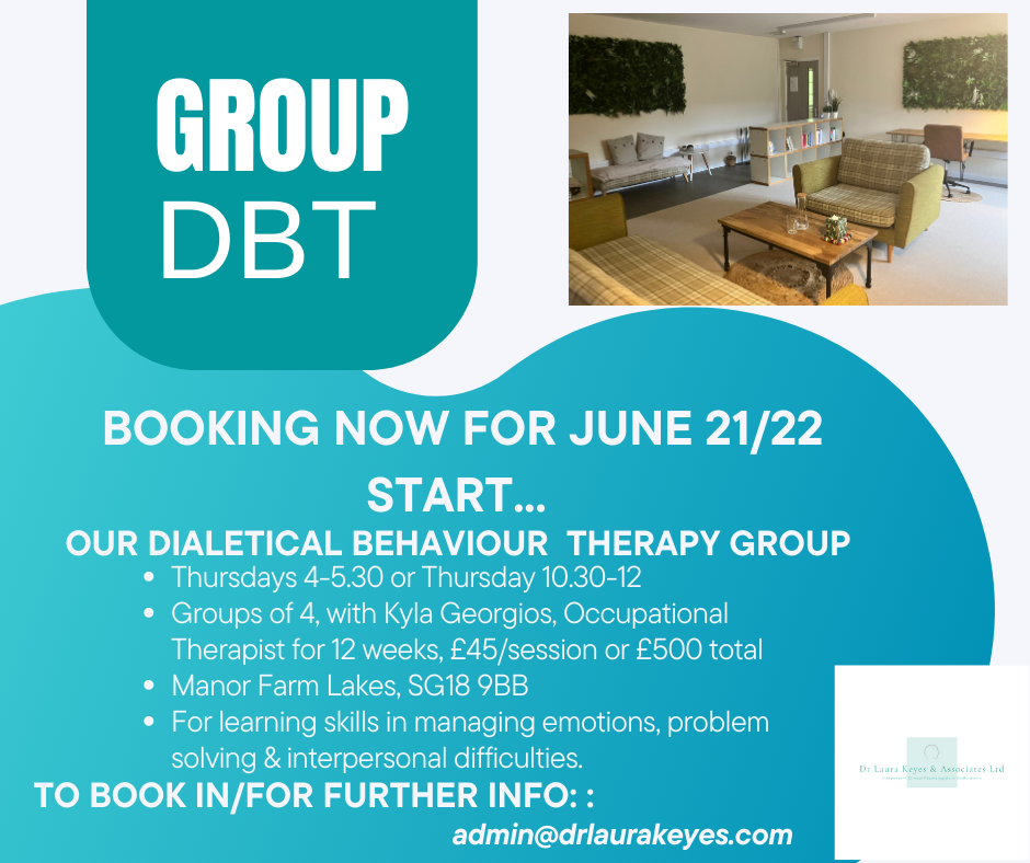 Bookings now open for our DBT group!