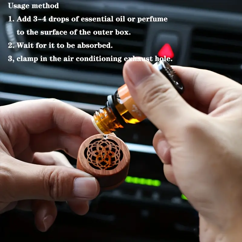 Wooden Essential Oil Car Diffuser | MorganE Aromatherapy
