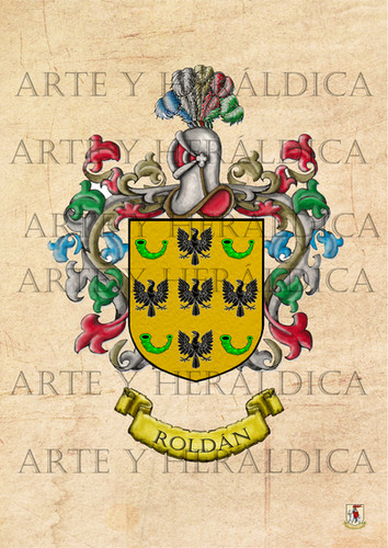 Roldán escudo vintage en PDF | Arte y Heráldica