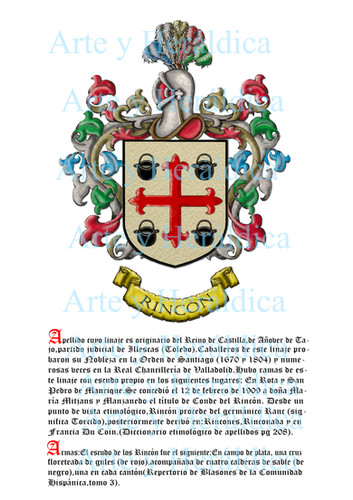 Rincón escudo con leyenda PDF | Arte y Heráldica