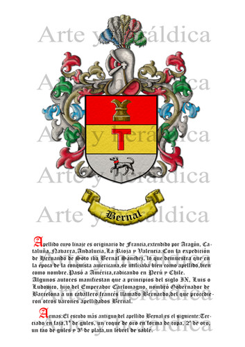 Bernal escudo con leyenda vintage PDF | Arte y Heráldica
