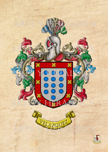 Velázquez escudo vintage en PDF | Arte y Heráldica