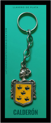 Calderón llavero plata | Arte y Heráldica