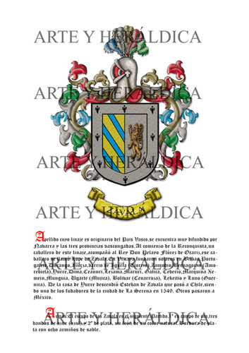 Zavala escudo con leyenda PDF | Arte y Heráldica