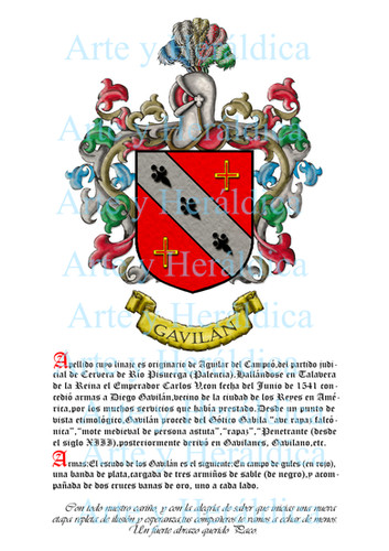 Gavilán escudo con leyenda PDF | Arte y Heráldica