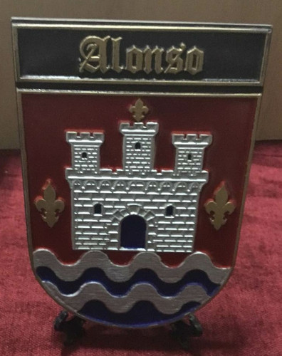 Alonso, escudo del apellido en esmalte | Arte y Heráldica