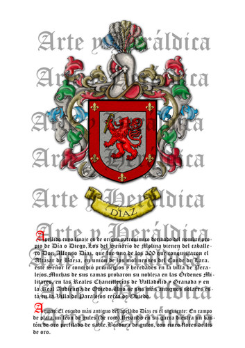 Diaz escudo con leyenda PDF | Arte y Heráldica