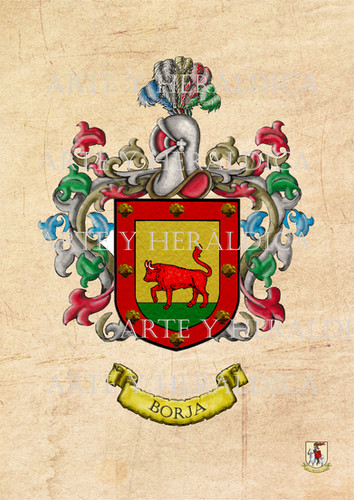 Borja escudo vintage en PDF | Arte y Heráldica