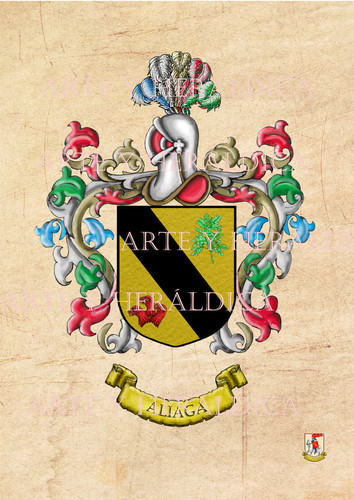 Aliaga escudo del apellido | Arte y Heráldica