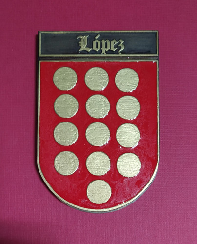 López escudo del apellido en esmalte | Arte y Heráldica