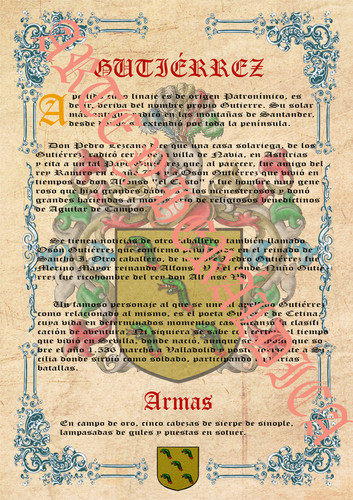 Gutiérrez origen apellido PDF | Arte y Heráldica
